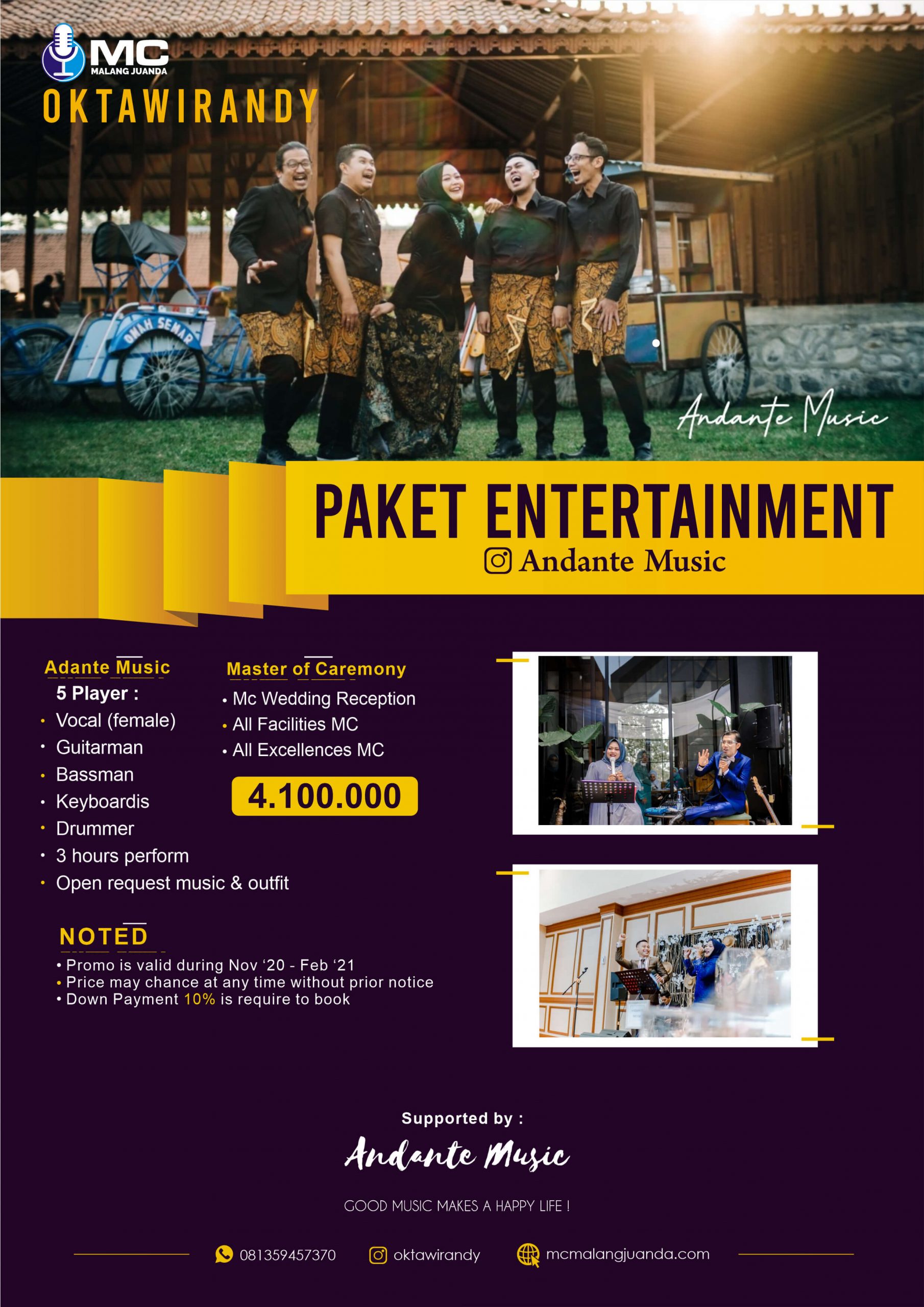 Jasa Band Akustik Malang - MC Malang Juanda